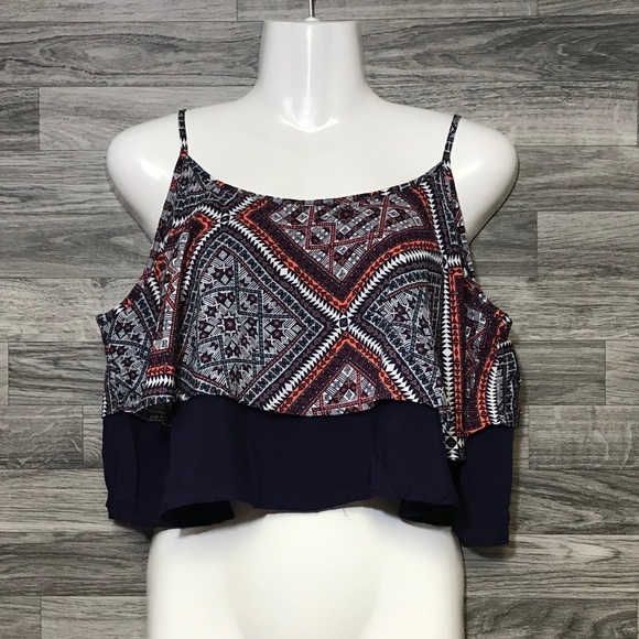 SUPRE | Tops | Supre Navy Blue Crop Tank Top | Poshmark
